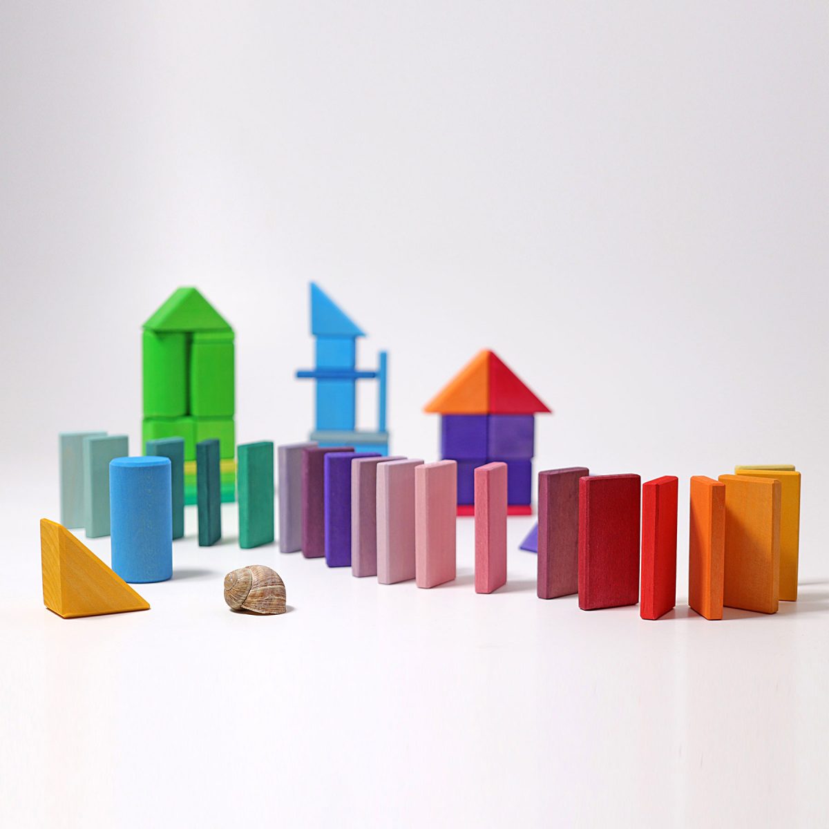 Grimm's Building Set Shapes & Colours - Treelight Toys