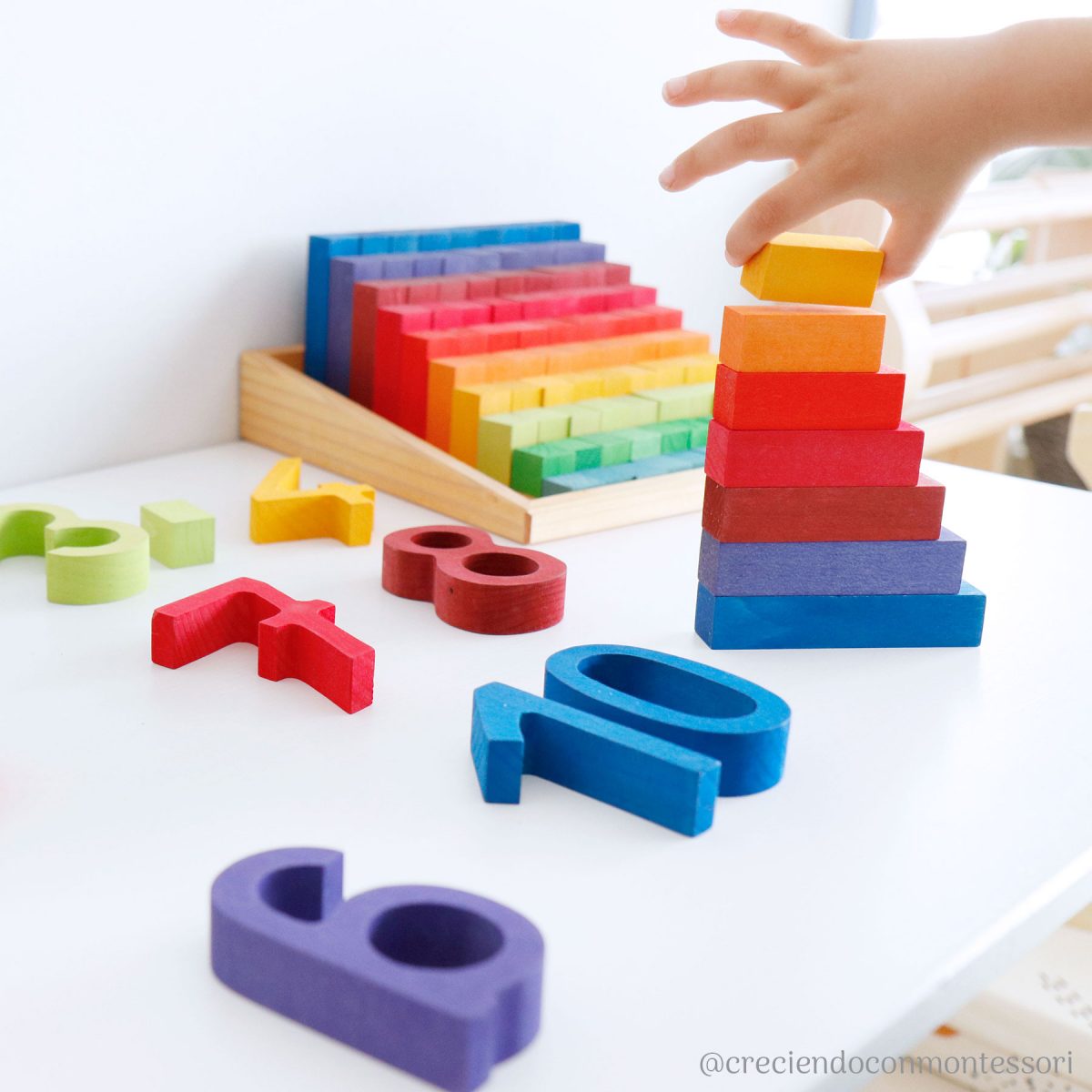 Grimm's Stepped Counting Blocks Small - Treelight Toys