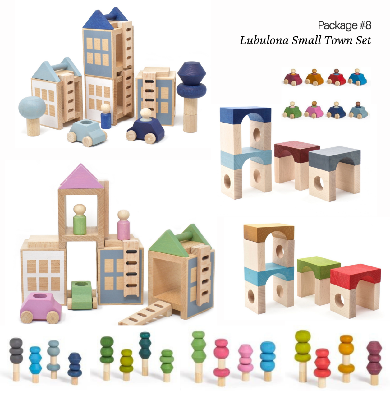 Lubulona Small Town Set - Treelight Toys